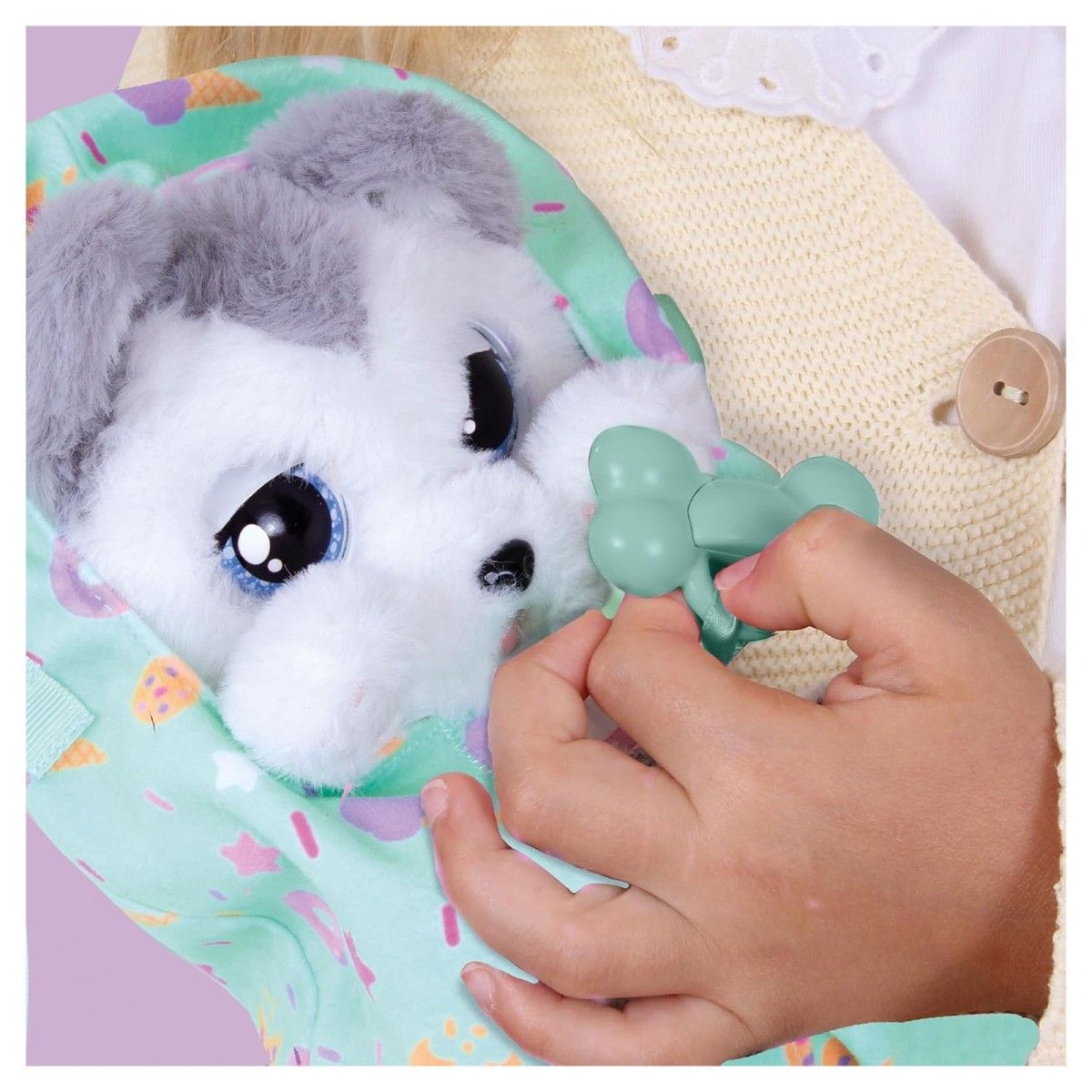 IMC 917644 - Baby Paws - Interaktiver Husky-Welpe mit Sound & Augenbewegung | IMC 917644