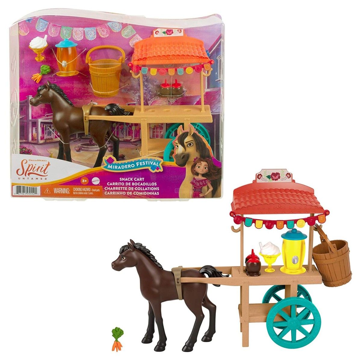 Mattel GXF69 - DreamWorks - Spirit - Spielset, Pferdewagen ...