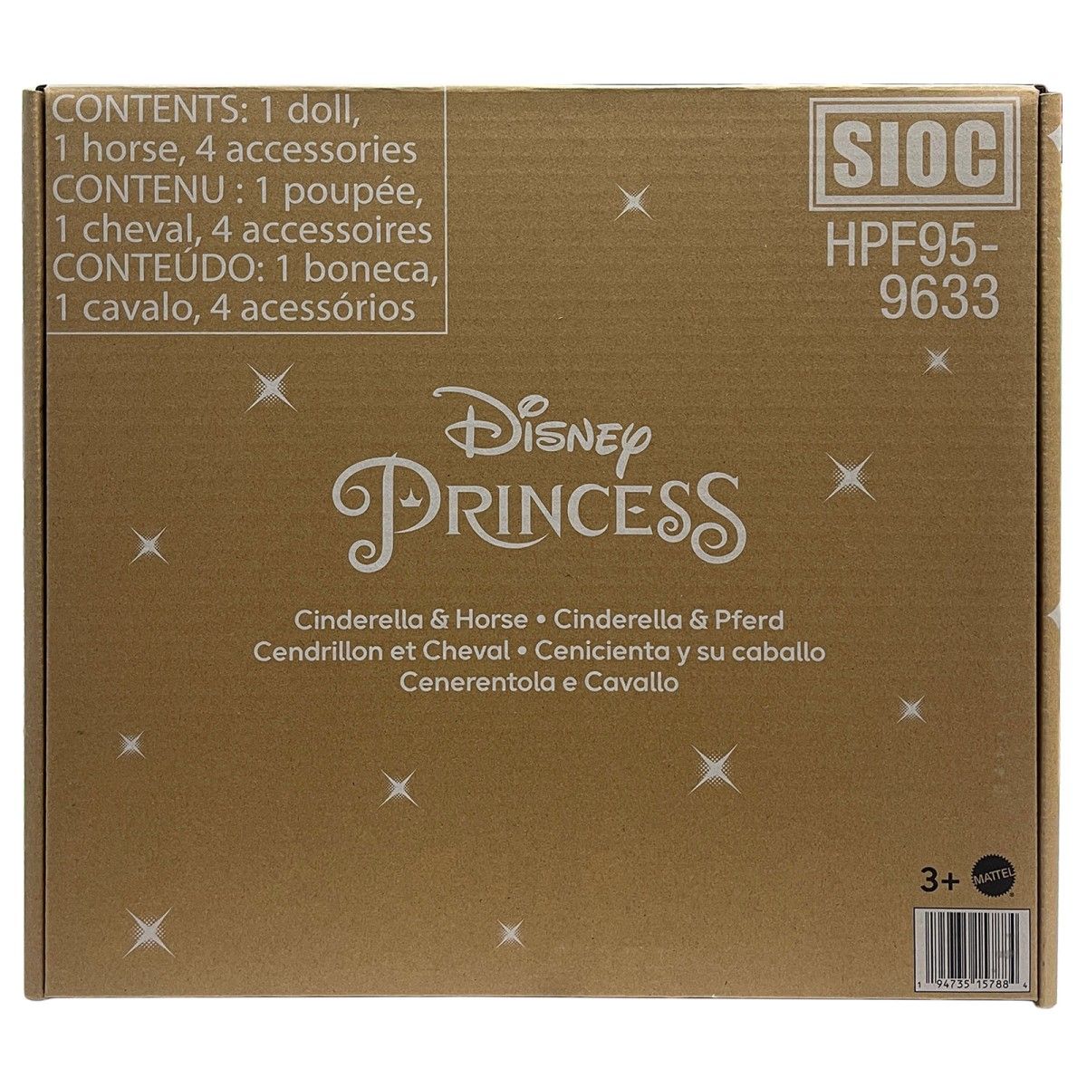 Mattel HPF95 - Disney Princess - Cinderella mit Pferd | Mattel HPF95