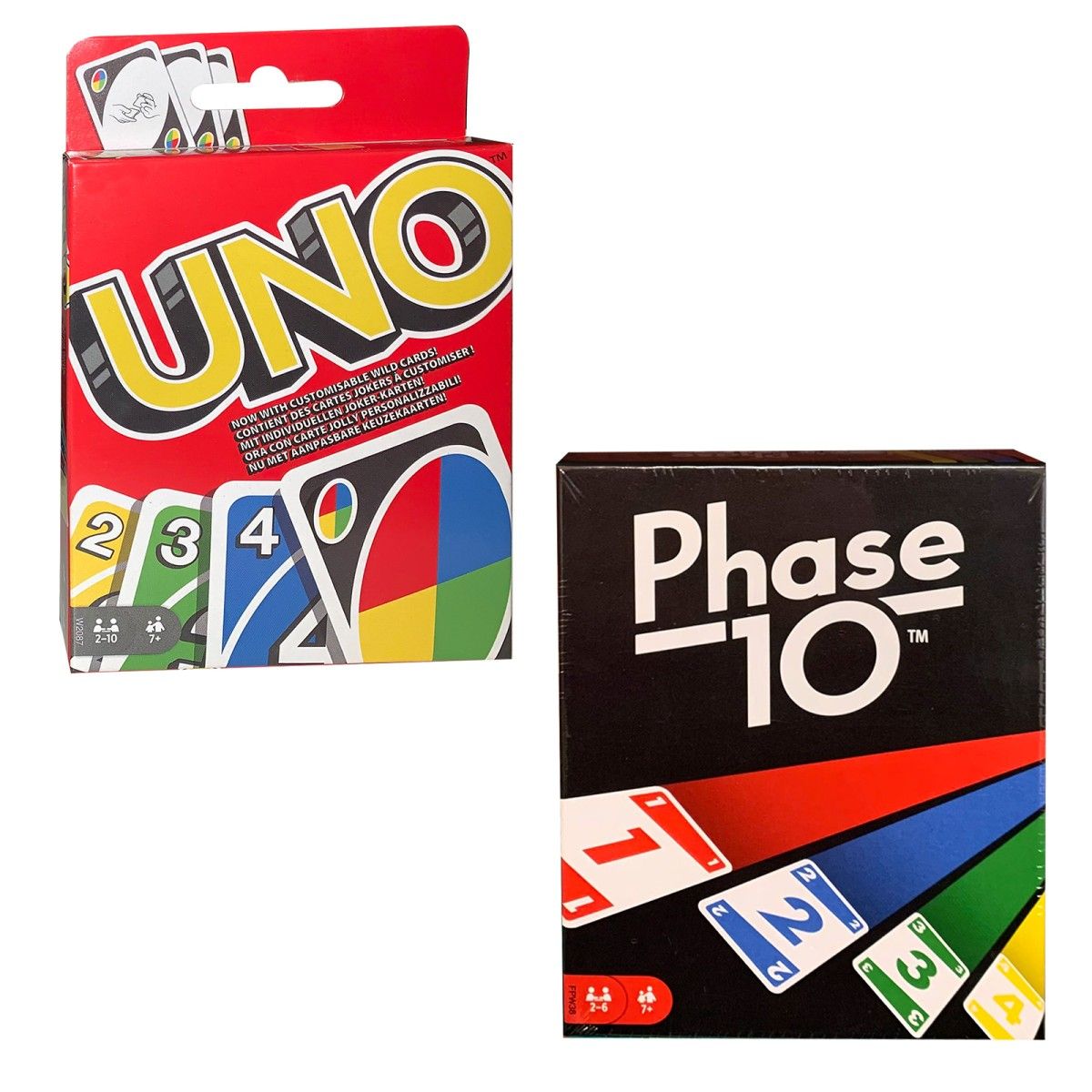 SPAR-SET 176802 - Mattel Games - Kartenspiel-Set mit Uno und Phase 10 ...