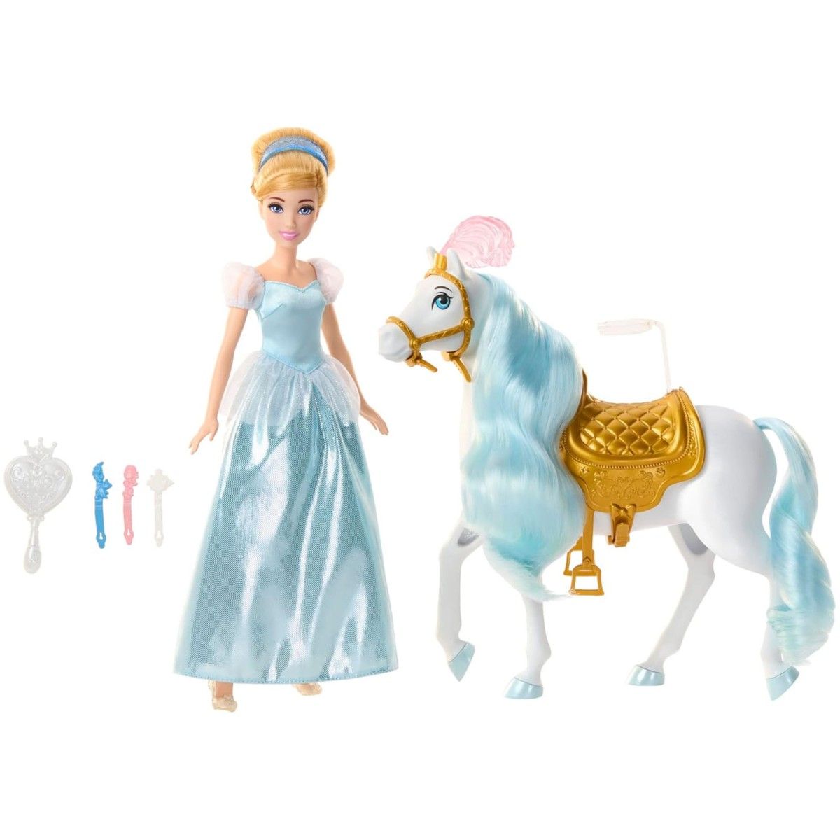 Mattel HPF95 - Disney Princess - Cinderella mit Pferd | Mattel HPF95