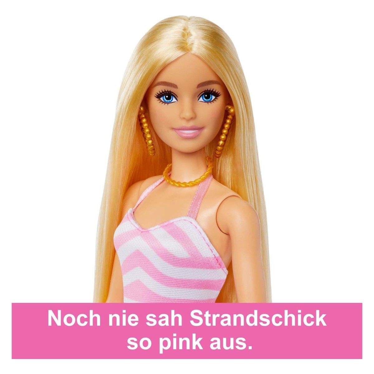 Mattel HPL73 - Barbie - Puppe mit Badeanzug und Strand-Accessoires ...